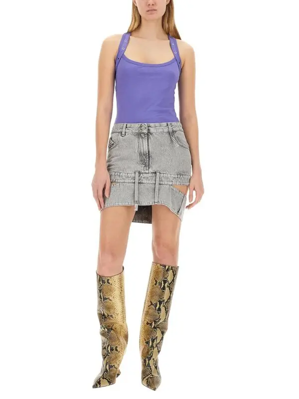Attico Denim Skirt