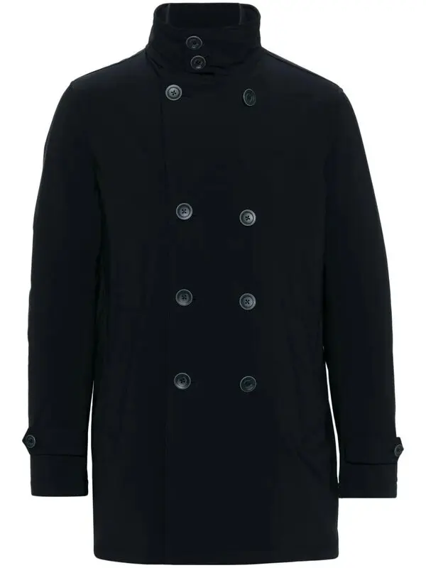 Herno Double-breasted Nylon Down Jacket