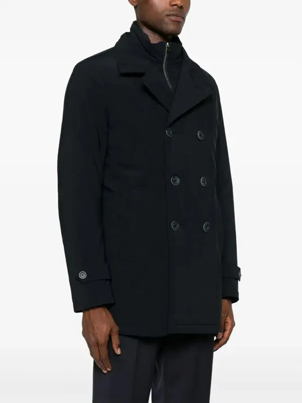 Herno Double-breasted Nylon Down Jacket