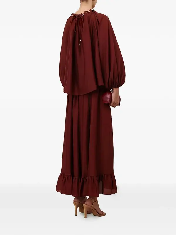 Zimmermann Aster Gathered Bead Blouse