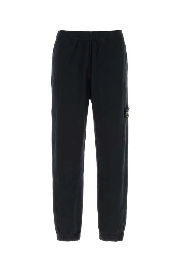 Stone Island Navy Cotton Joggers