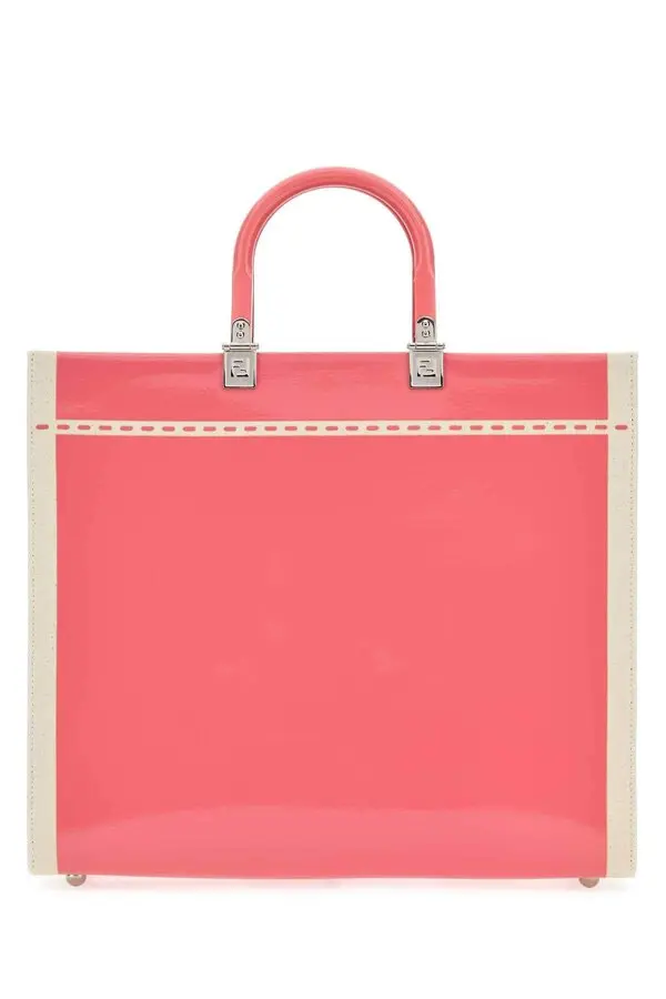 Fendi Two-tone Canvas Medium Sunshine Shopping Bag