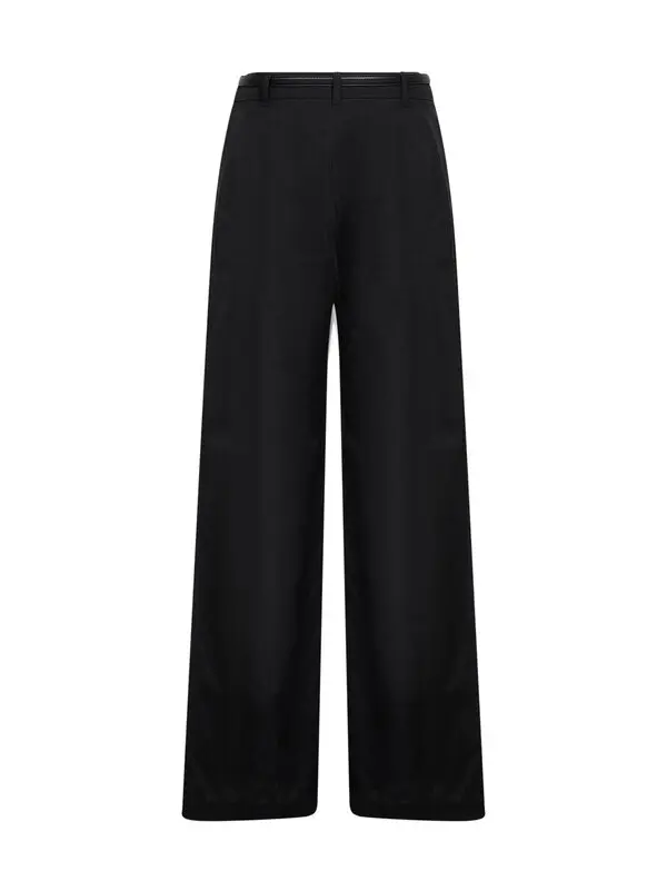 Max Mara Poplin Belted Trousers - Multicolor