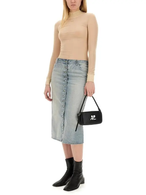 COURREGES Midi Skirt - Blue