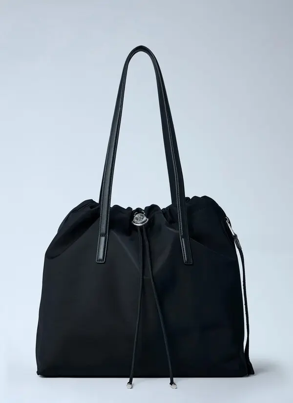 Moncler New Trick Drawstring Tote Bag - Black