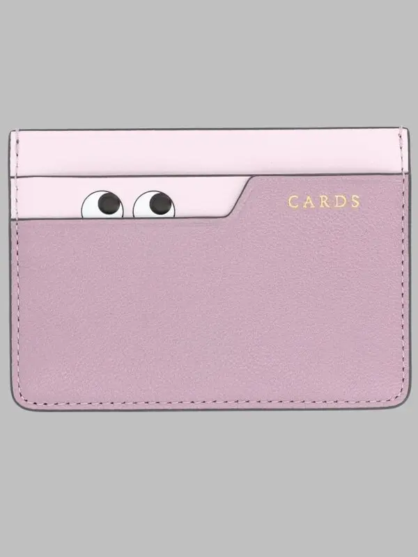 ANYA HINDMARCH Peeping Eyes Card Holder - Purple