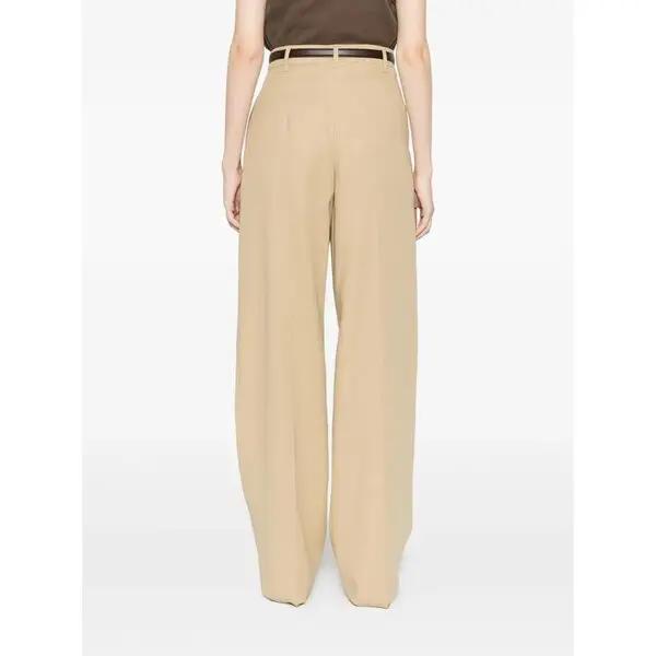 Max Mara Neutrals Trousers Tailored Trousers - Cream