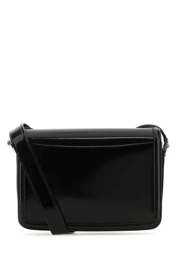 Saint Laurent Leather Solferino Medium Crossbody Bag - Black