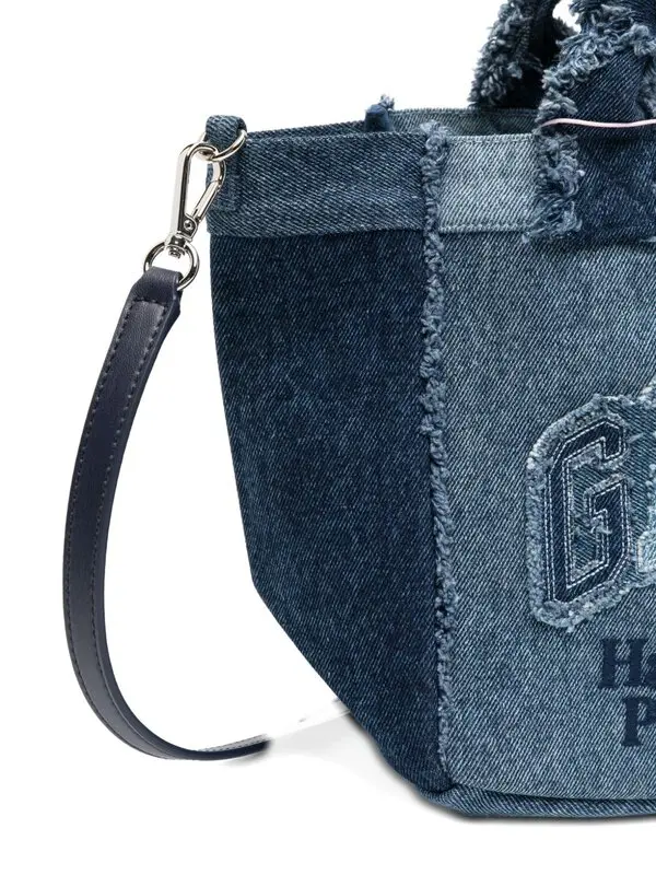 GANNI Denim Small Tote Bag