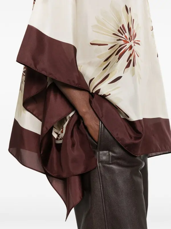 Brunello Cucinelli Printed Silk Blouse