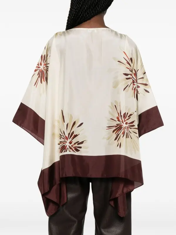 Brunello Cucinelli Printed Silk Blouse