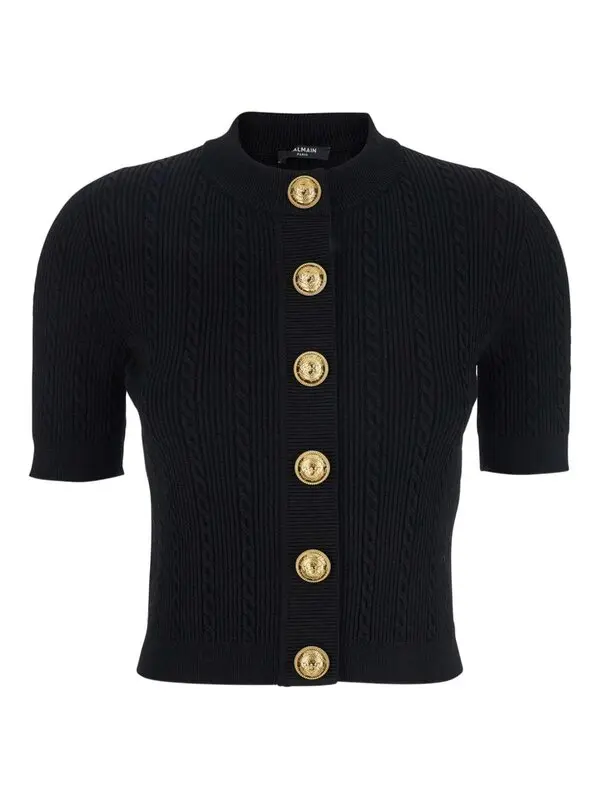 Balmain Crewneck Cardigan - Multicolor