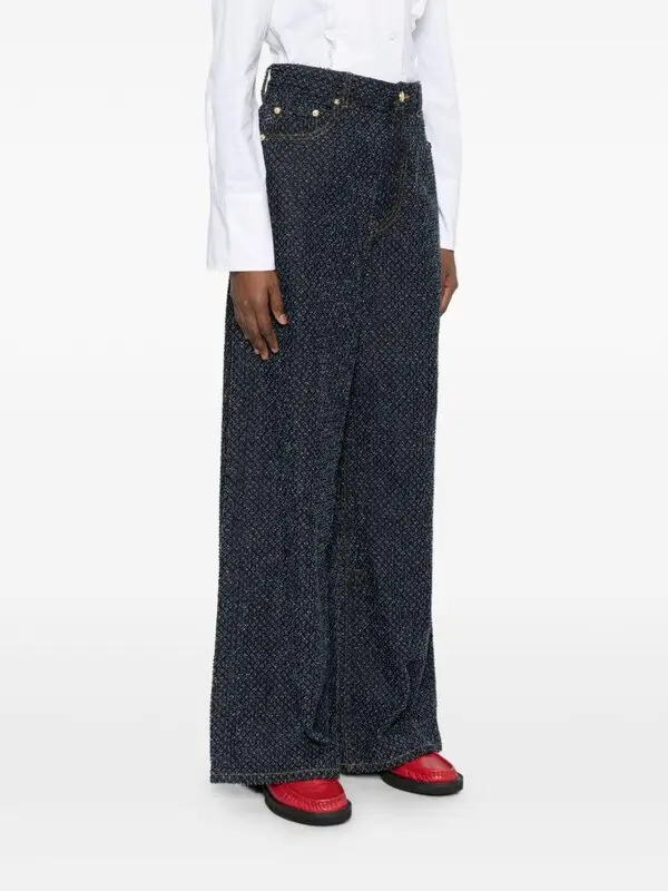 GANNI Baggy Denim Jeans - Multicolor