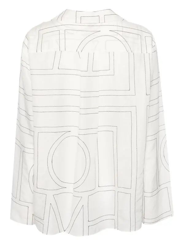 TOTEME Cotton Blend Pajama Shirt - Multicolor