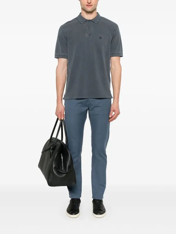 Herno Logo Cotton Polo Shirt