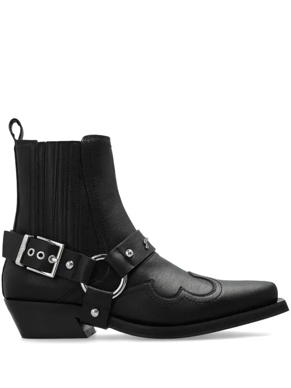 GANNI Chelsea Western Boots - Multicolor