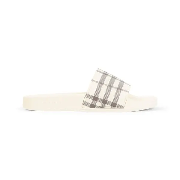 Burberry Check Rubber Slides - Multicolor