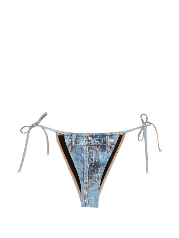 DIESEL® Denim Effect Bikini Bottom - Multicolor