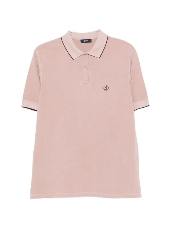 Herno Logo Cotton Polo Shirt