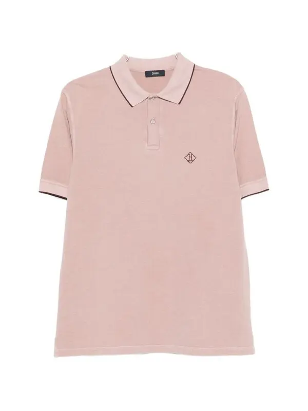 Herno Logo Cotton Polo Shirt - Multicolor
