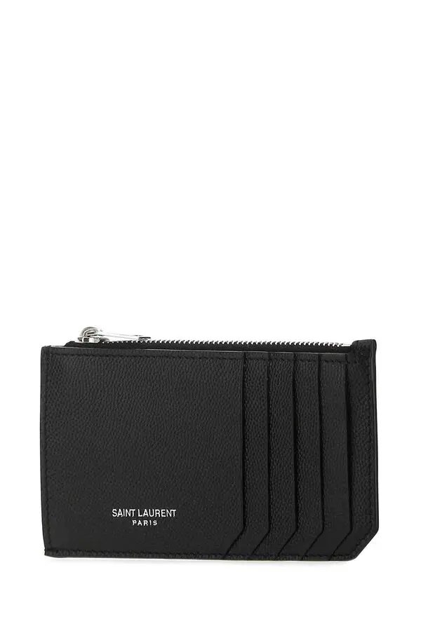 Saint Laurent Leather Card Holder