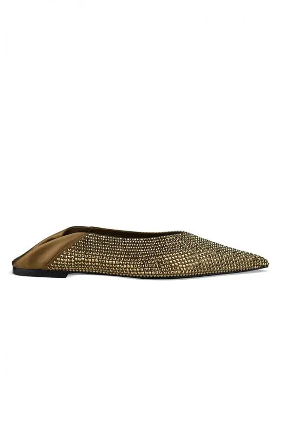 Saint Laurent Nour 05 Mules - Gold