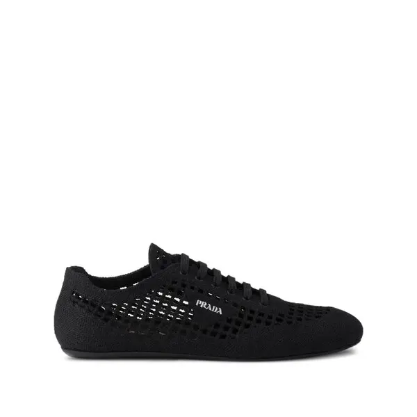 Prada Crochet Sneakers - Black