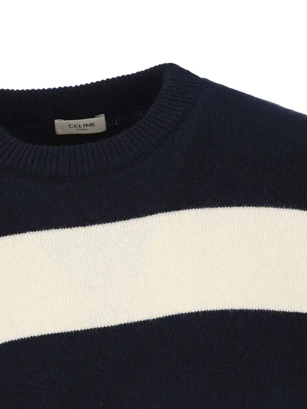Celine Striped Wool Sweater