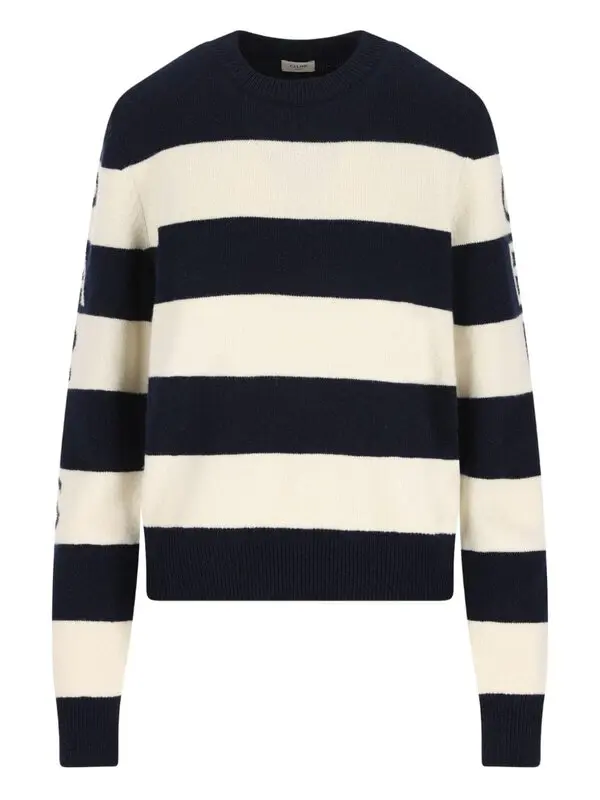 Celine Striped Wool Sweater - Multicolor