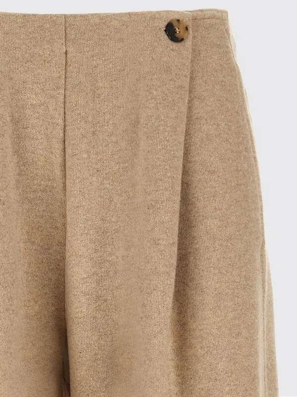 Max Mara Cashmere Wide Leg Pants - Cream