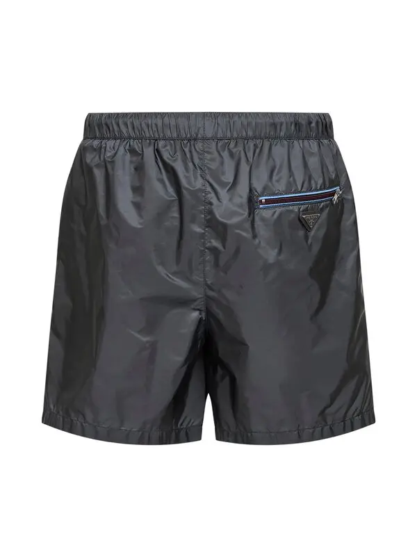 Prada Varie Iron Re-nylon Swim Shorts