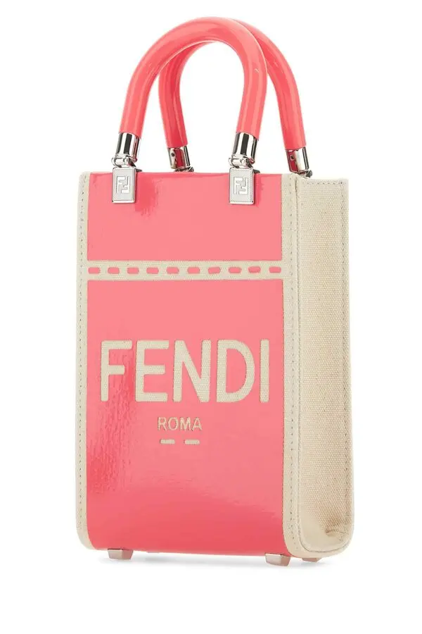 Fendi Two-tone Canvas Mini Sunshine Handbag