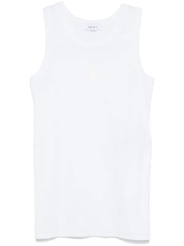 Alexander McQueen Skull Cotton Tank Top - Multicolor
