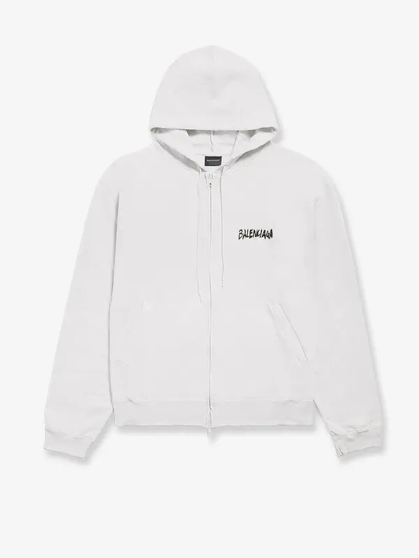 Balenciaga Cotton Zip-up Hoodie - Multicolor