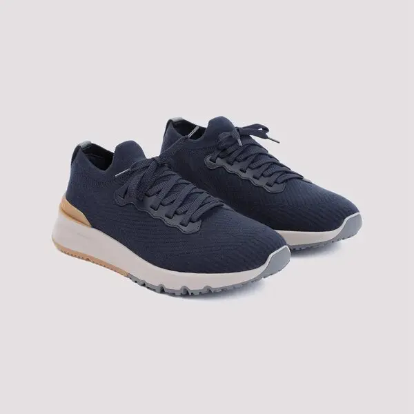 Brunello Cucinelli Wool Lace-up Sneakers