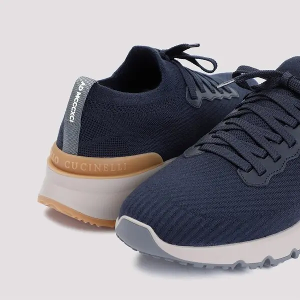 Brunello Cucinelli Wool Lace-up Sneakers