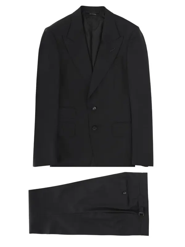 TOM FORD Abito Grand Overcheck Shelton - Black