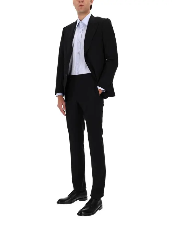 TOM FORD Abito Grand Overcheck Shelton - Black
