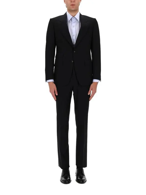 TOM FORD Abito Grand Overcheck Shelton - Black