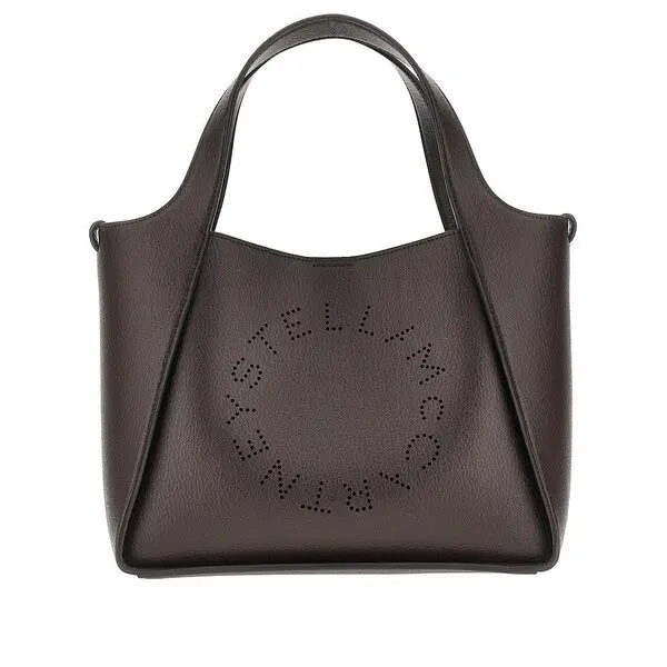 Stella McCartney Grained Vegan Leather Stella Logo Bag - Brown