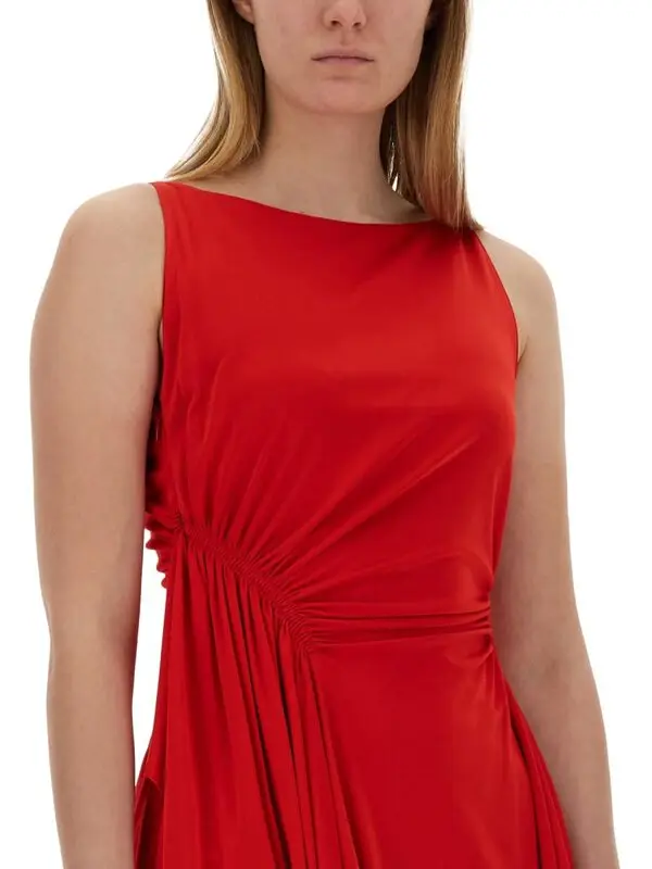 LANVIN Draped Knit Dress
