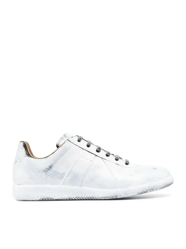 MAISON MARGIELA Glossy Leather Sneakers - Multicolor