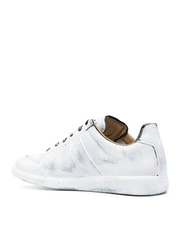 MAISON MARGIELA Glossy Leather Sneakers - Multicolor