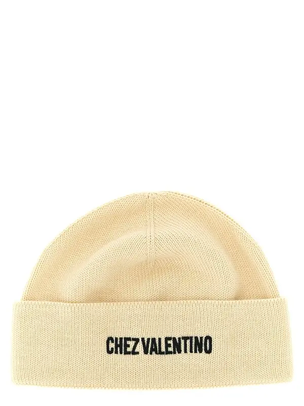 Valentino Garavani Chez Cap Beanie - Cream