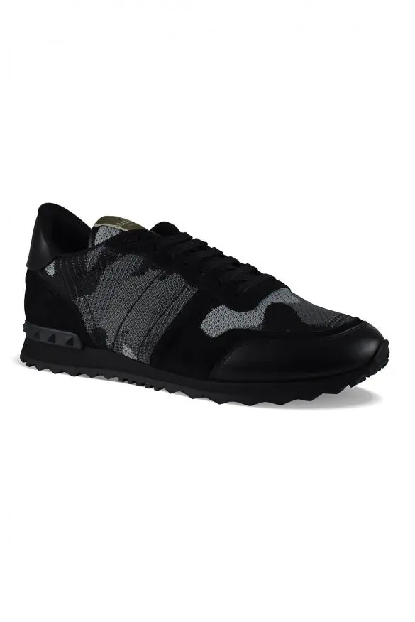 Valentino Garavani Rockrunner Sneakers - Black