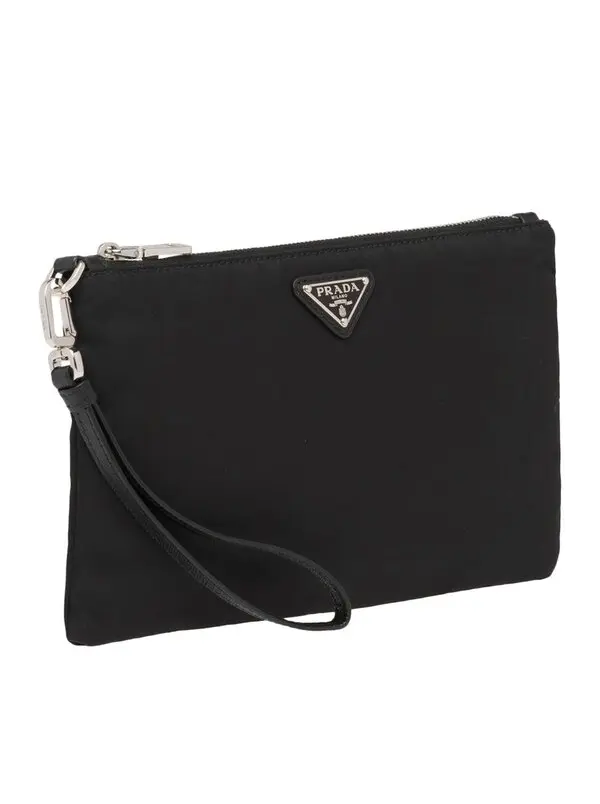 Prada Re-nylon And Saffiano Pouch