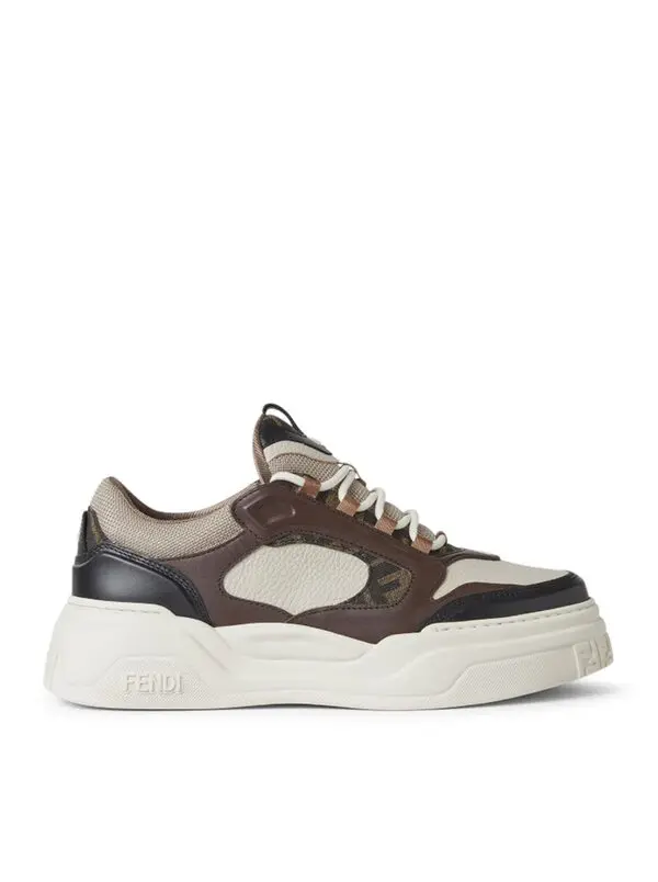 Fendi Force Leather Sneakers
