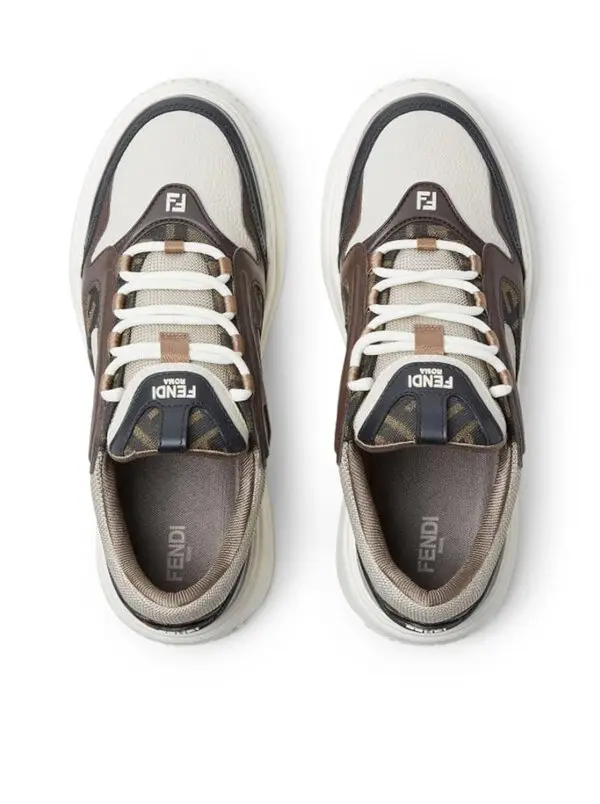 Fendi Force Leather Sneakers - Multicolor