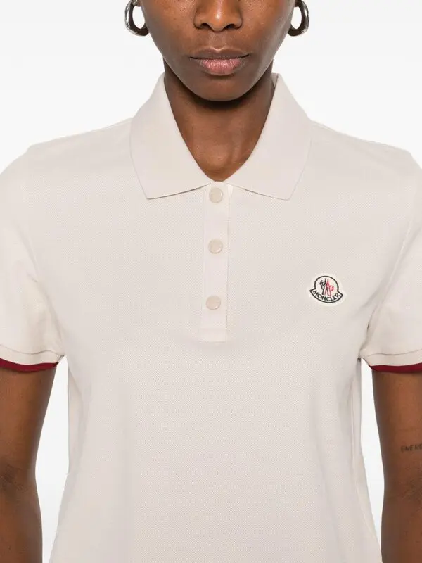 Moncler Logo Cotton Polo Shirt