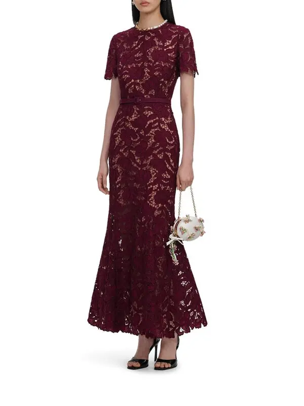 SELF-PORTRAIT Midi Lace Dress
